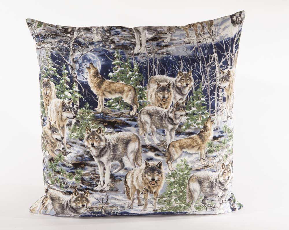 Designpude Ulve i bomuld - Designpuder - Lisbeth Lange Design